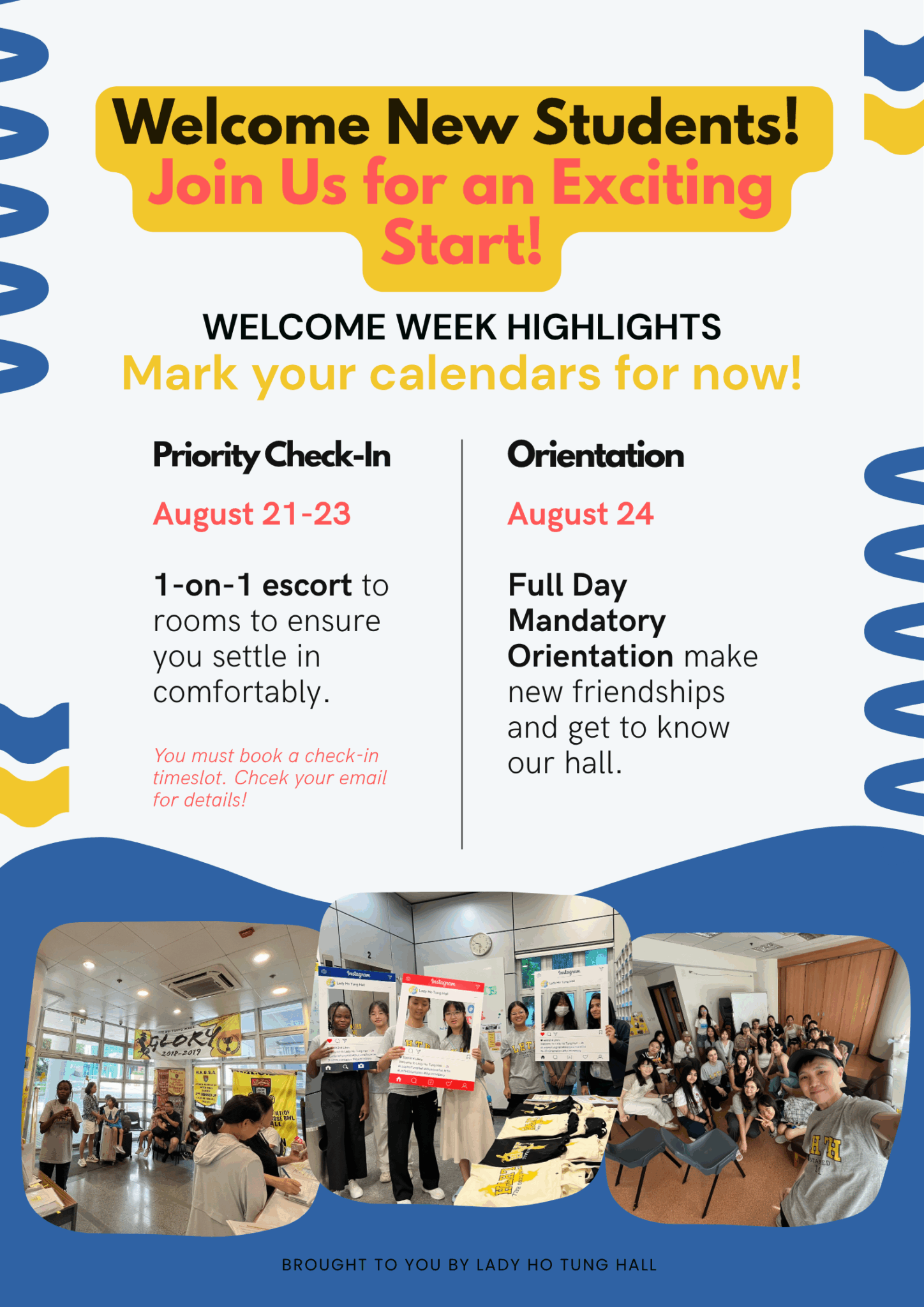 Welcome New Students – Lady Ho Tung Hall, The University of Hong Kong