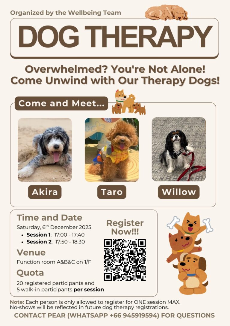 Dog Therapy – Lady Ho Tung Hall, The University of Hong Kong